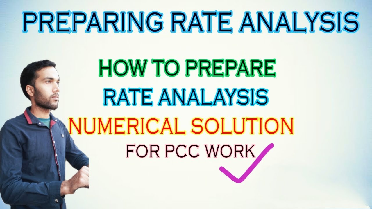 Prepare an analysis of rate for PCC (1:2:4) per 10m3 | How to find ...