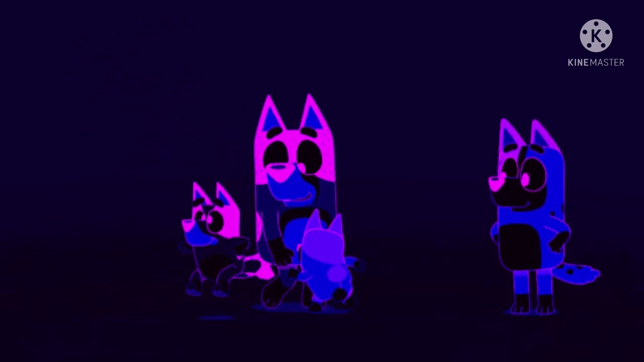 @Neon kit Kat Bluey Intro Neon - YouTube