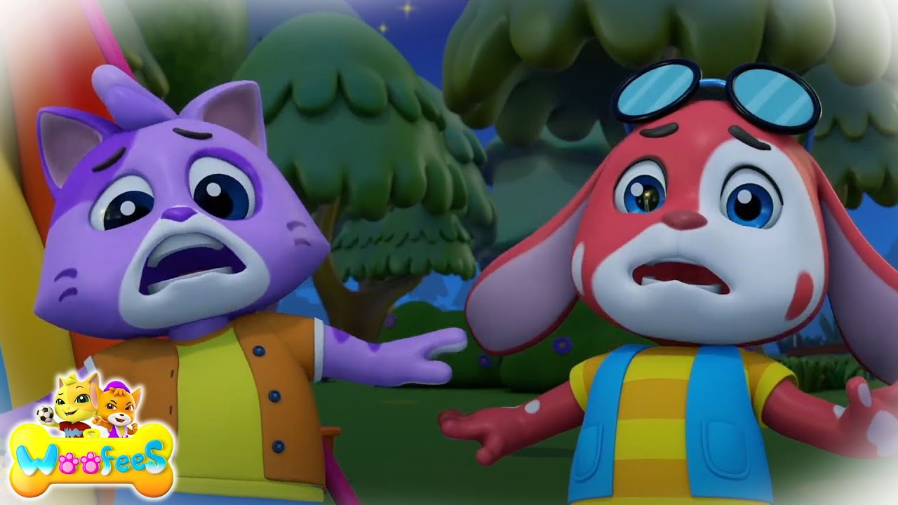 할로윈 캠프 + 어린이를 위한 더 많은 만화 쇼- Woofees - YouTube