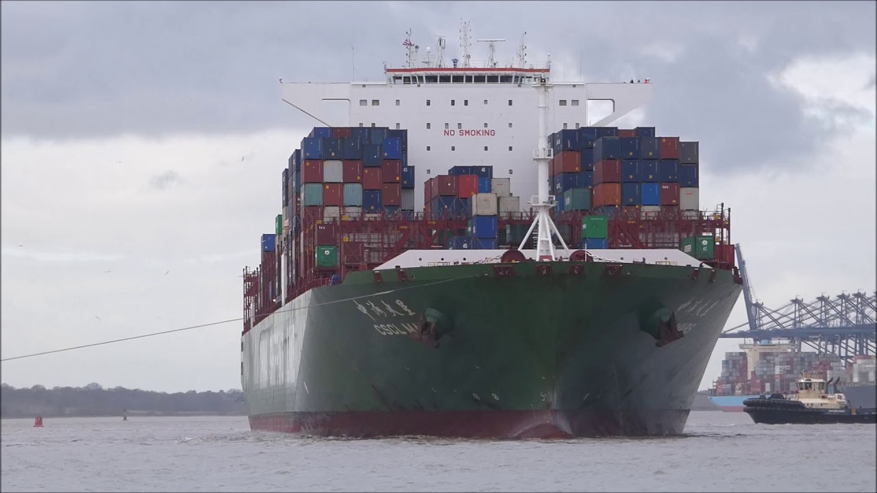 CSCL Mars swings at Felixstowe as the port returns to normal after ...