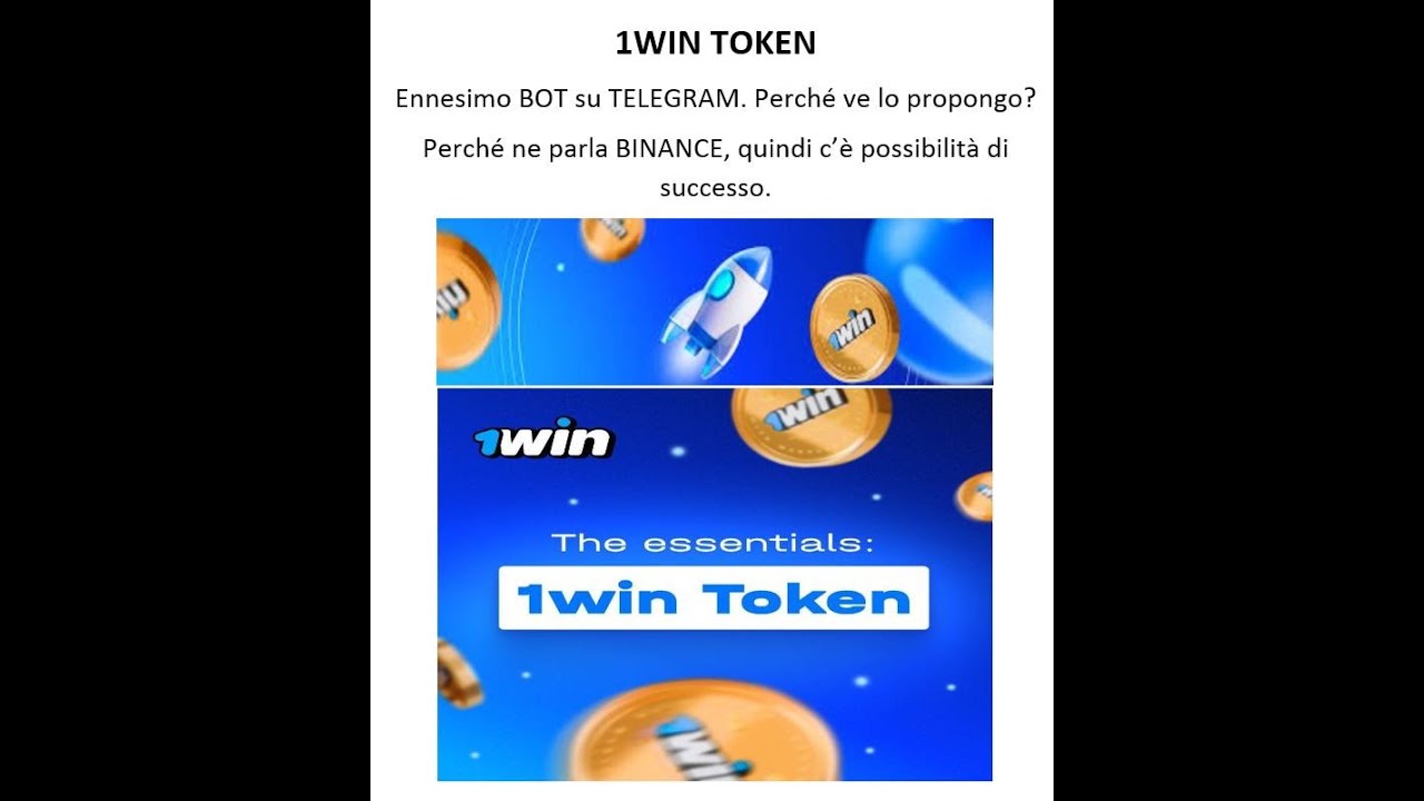 1 WIN TOKEN. Un nuovo bot di Telegram di cui parla anche Binance ...