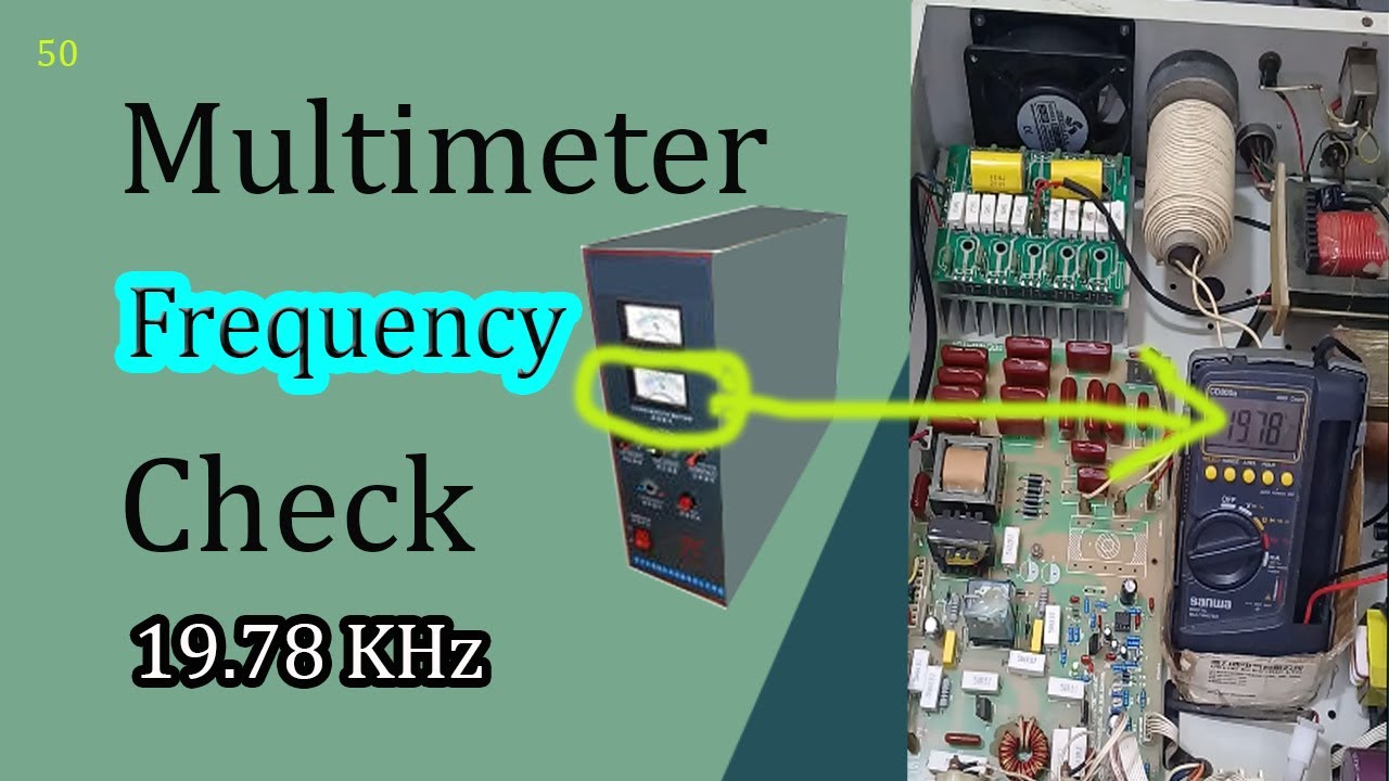 Ultrasonic frequency Check.Digital multimeter show frequency. - YouTube