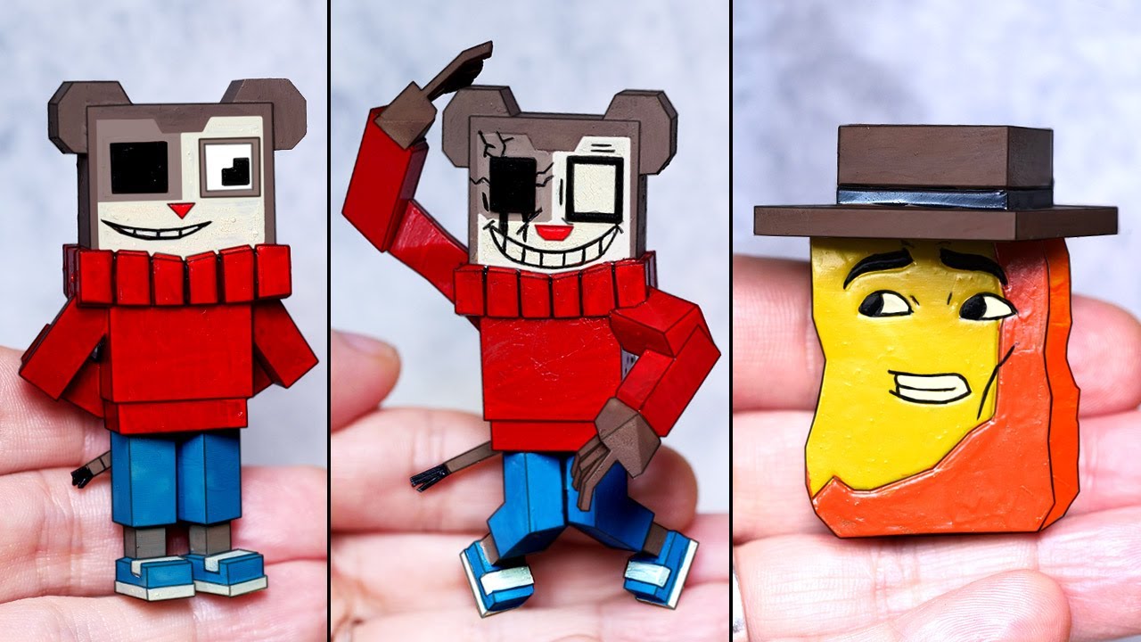 [FNF] Making Minecraft TWIDDLEFINGER & Nugget Sculptures Timelapse ...