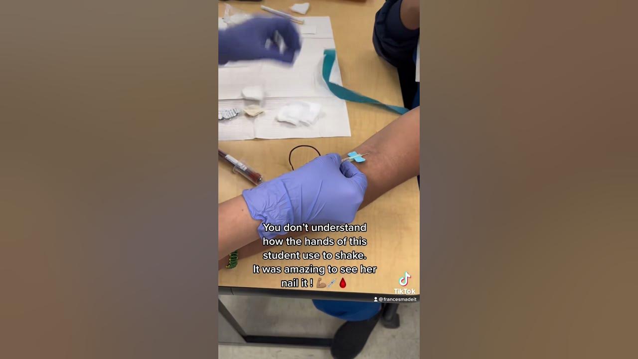 Butterfly Blood Draw Practice With Medical Assistant Student butterfly-blood-draw-practice-with-medical-assistant-student