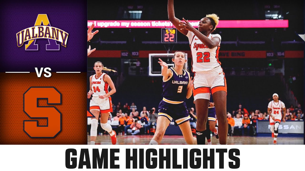 Albany vs. Syracuse Game Highlights | 2024-25 ACC Women’s Basketball ...