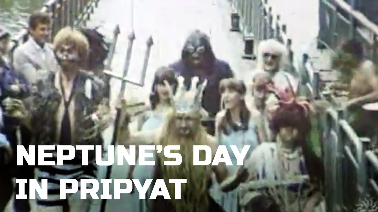 Neptune's Day festival in Pripyat river port - YouTube