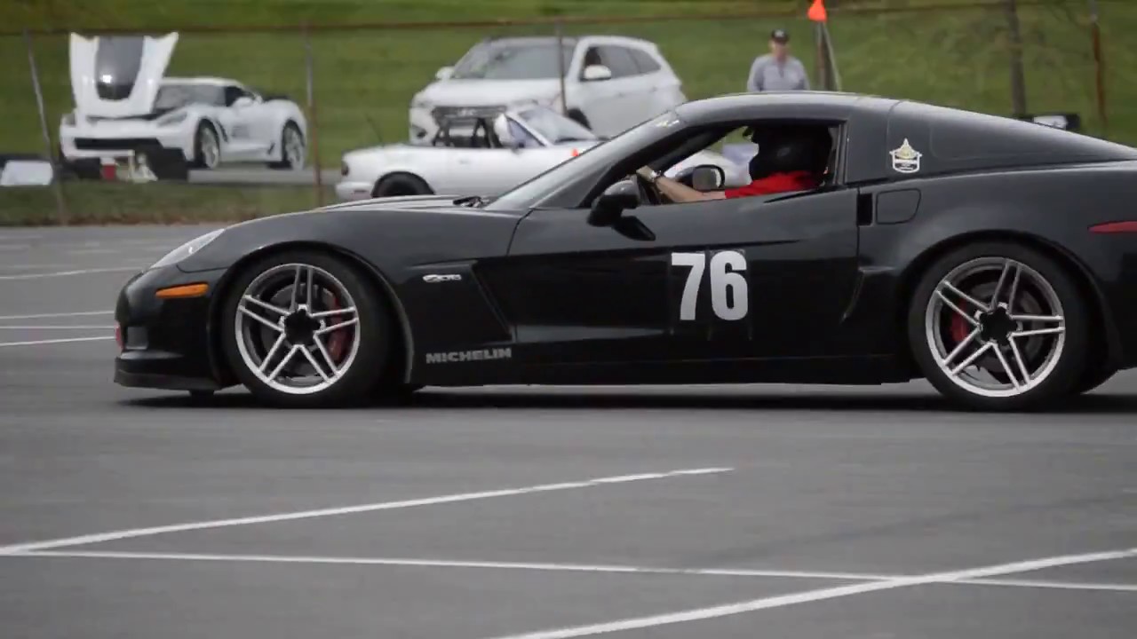 Corvette Autocross | 2008 Chevy Corvette Black #76 | Corvette Club of ...