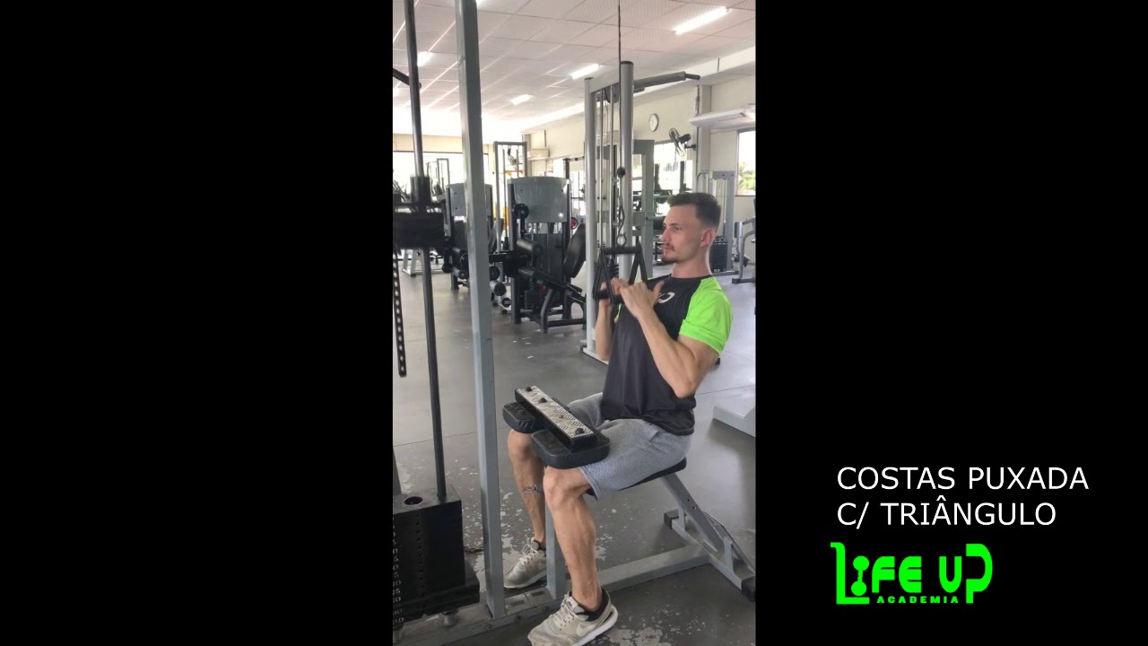 Life Up Academia - Puxada c/ triângulo (Costas) - YouTube