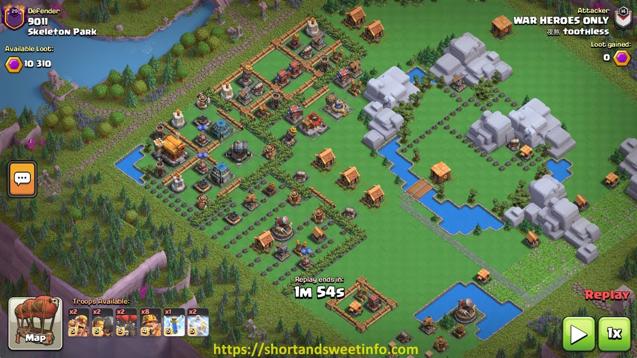 2 shot Skeleton Park 4 (layout 65) - YouTube