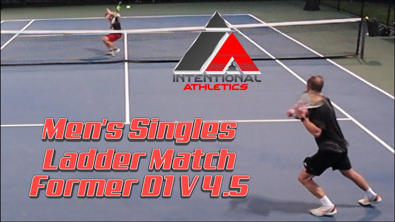 Men's Singles Tennis Ladder Match Former D1 vs NTRP 4.5 2nd Set ...