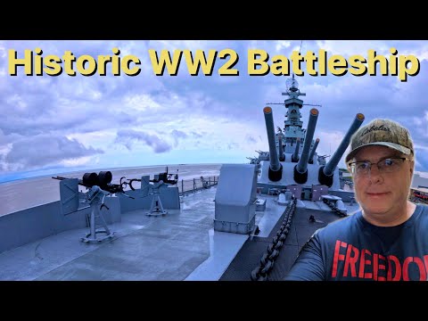 ⚓Inside and on the Gun Deck of the Historic World War 2 Battleship, USS ...