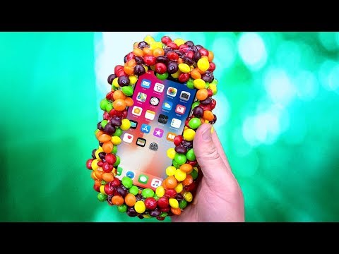 iPhone X mit 200 Skittles VS Polenböller - Experiment