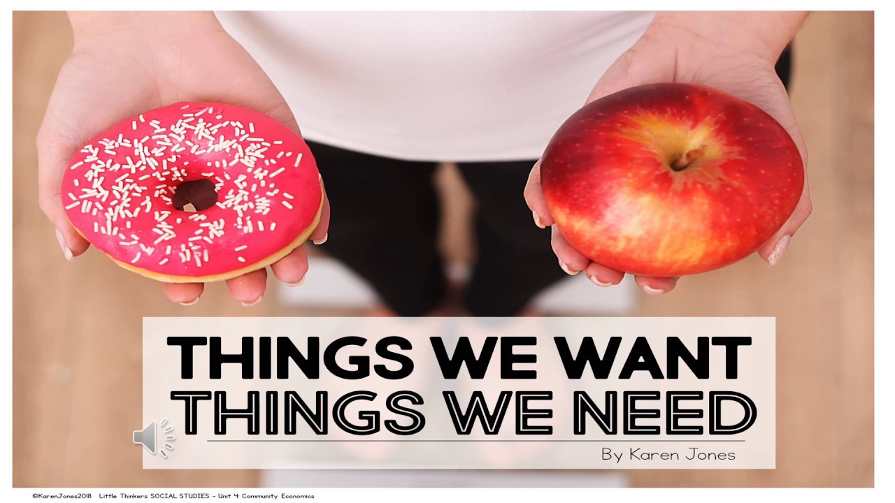 Community Economics: Needs and Wants - YouTube