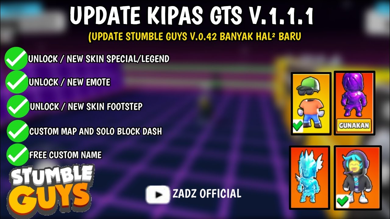 Download Kipas Guys Apk 0.42 | Custom Name Dan Banyak Skin Baru - YouTube