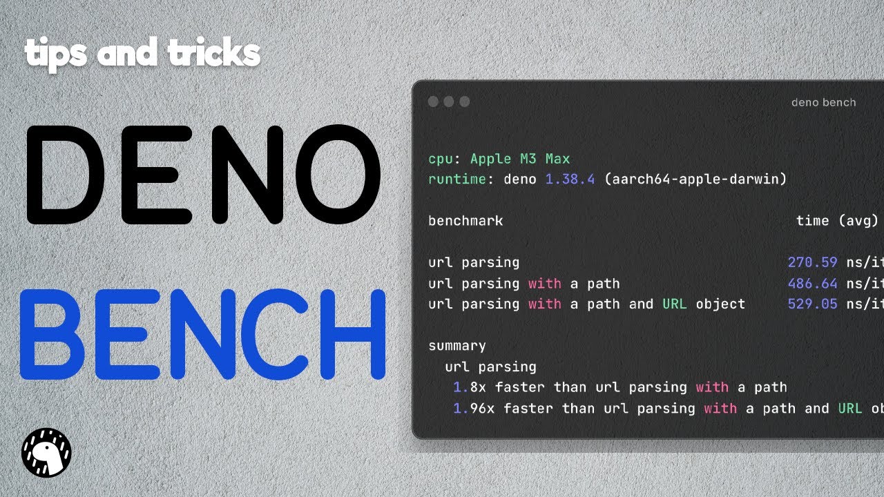 Tips and tricks with deno bench - YouTube