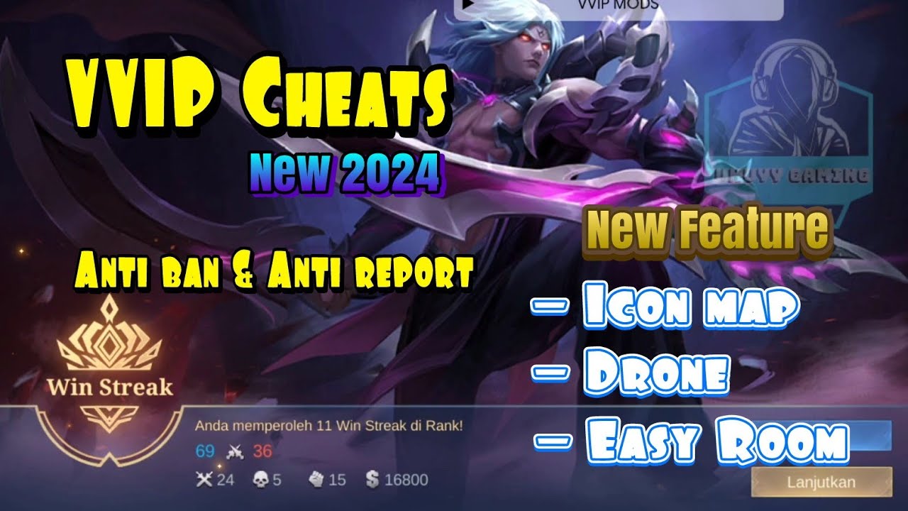Cheat VVIP Mods _ Mobile Legend _ Terbaru 2024 _ Anti ban _ Anti report _ VIP cheats - YouTube