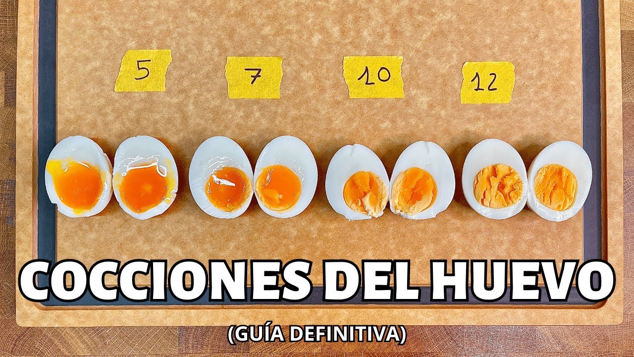 Cómo hacer huevos hervidos perfectos🔥 (GUÍA DEFINITIVA TIPOS DE COCCIÓN ...