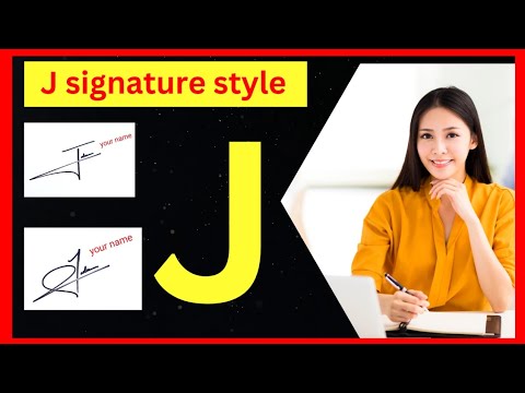J signature style | Signature J | J signature ideas - YouTube