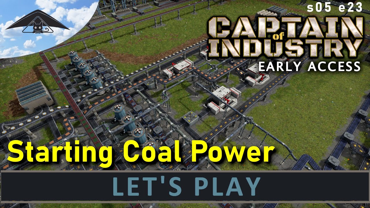 Starting on Coal Power Let's Play Captain of Industry s05 e23 - YouTube