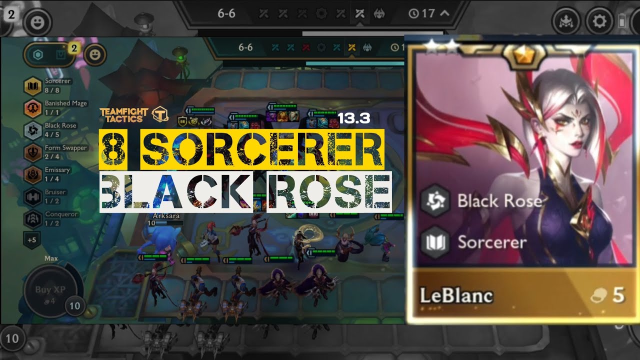 8 Sorcerer - Black Rose Combo di Game TFT [ TeamFight Tactics ] Mobile ...
