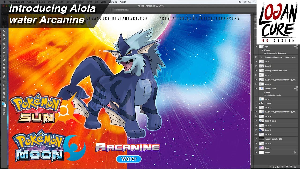 Introducing Alola Arcanine - water type - YouTube