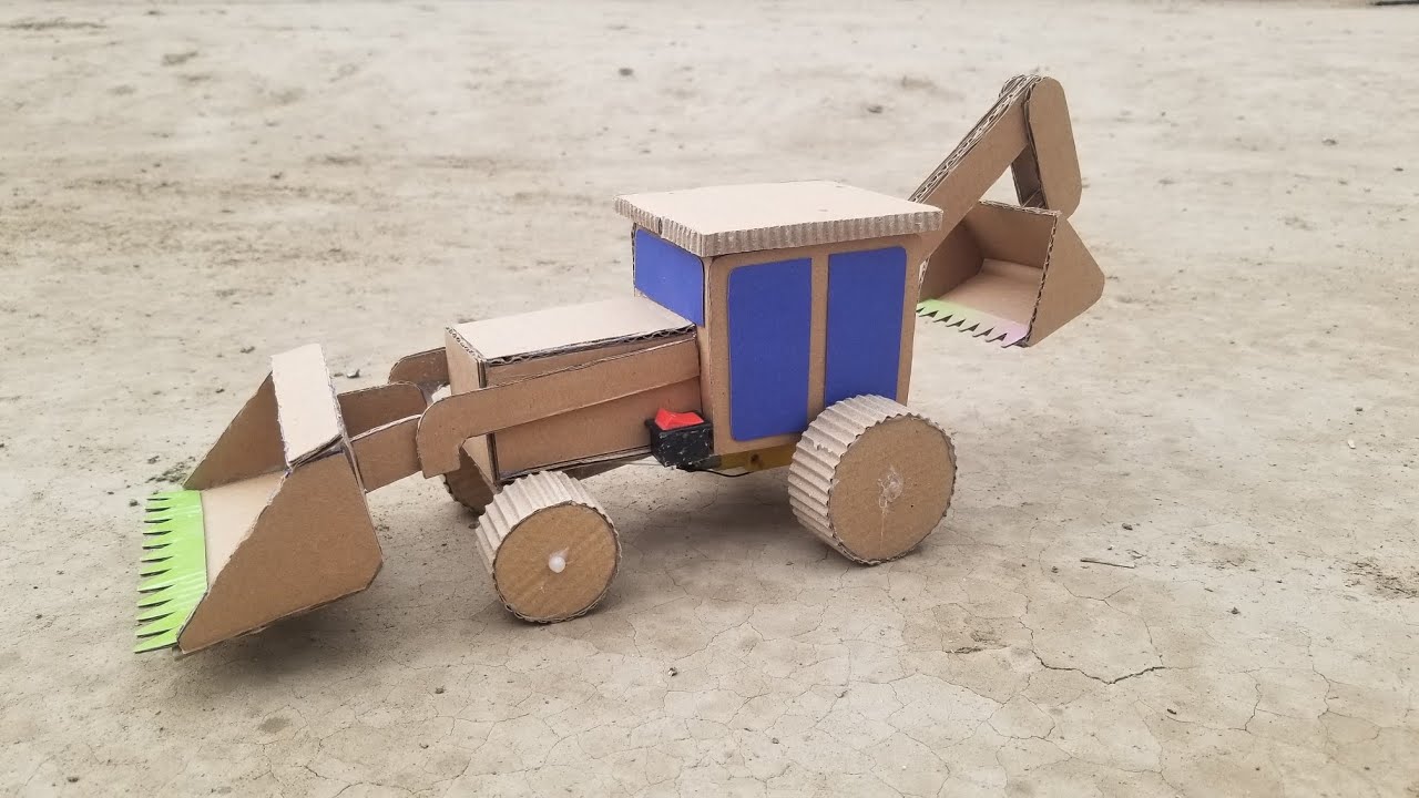 How to make cardboard jcb easy | kadbod jcb kaise banaen | Cardboard ...