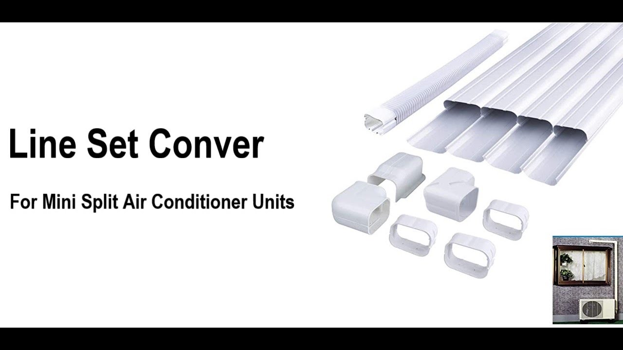 How to Install Line Set Cover Kit for Mini Split air conditioner - YouTube