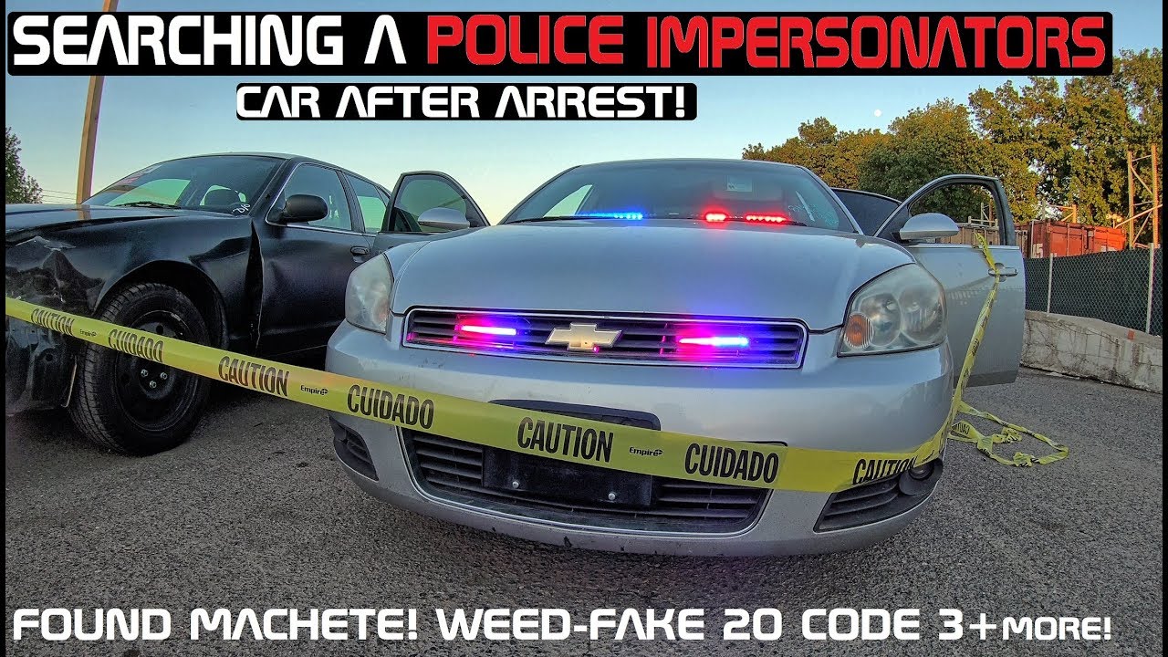Searching A Police Impersonators Chevy Impala after Arrest! Crown Rick ...