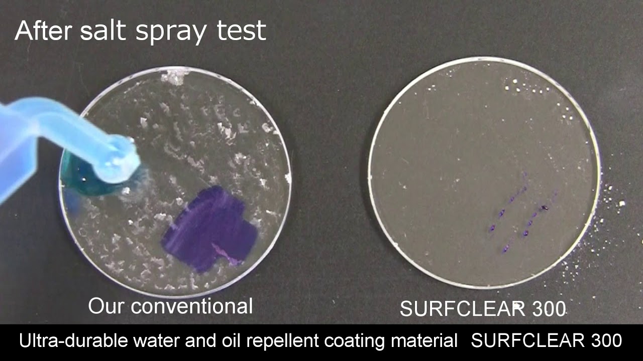 Ultra-durable water and oil repellent coating material SURFCLEAR 300 ...