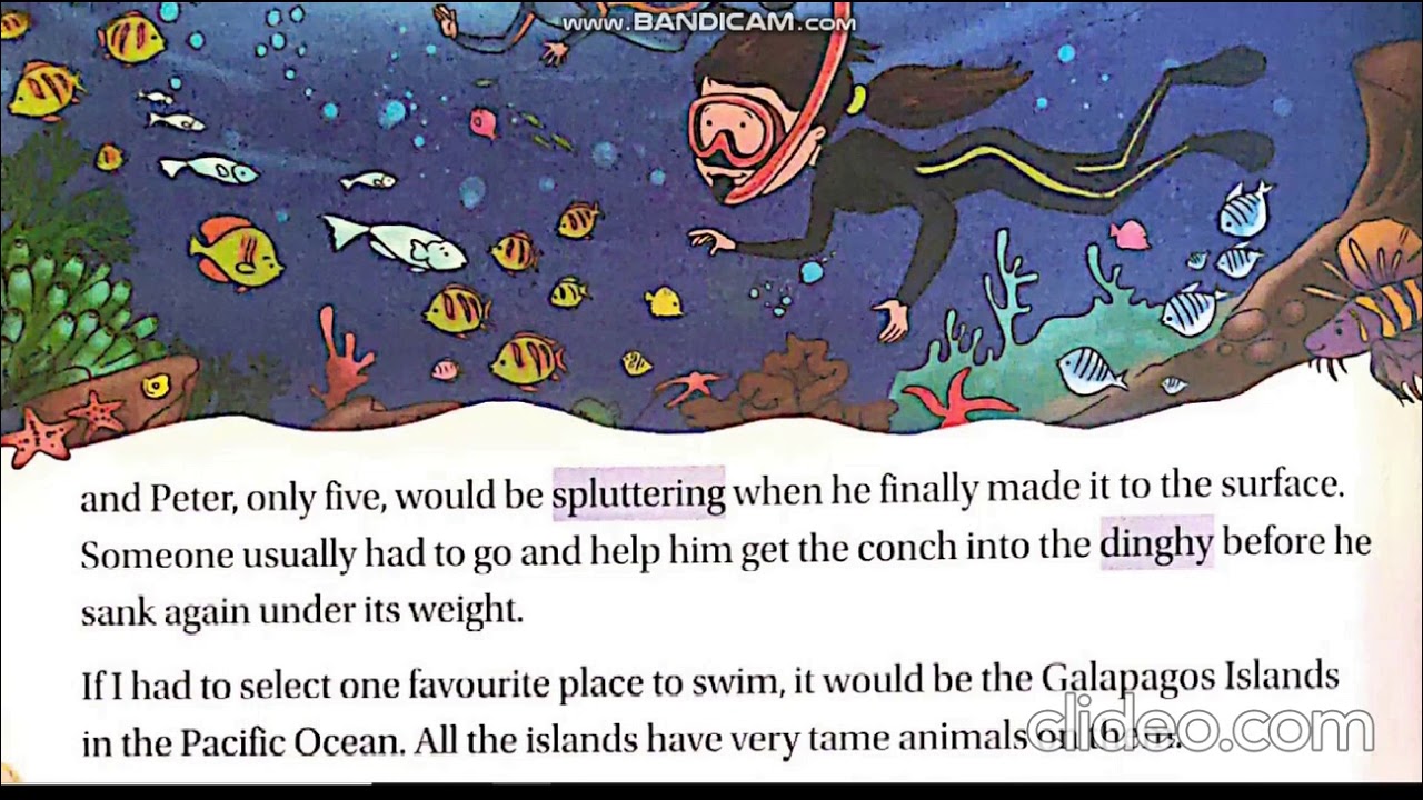 English : Ch- 7 Exploring an Underwater World (Reader) Part- II (Class ...