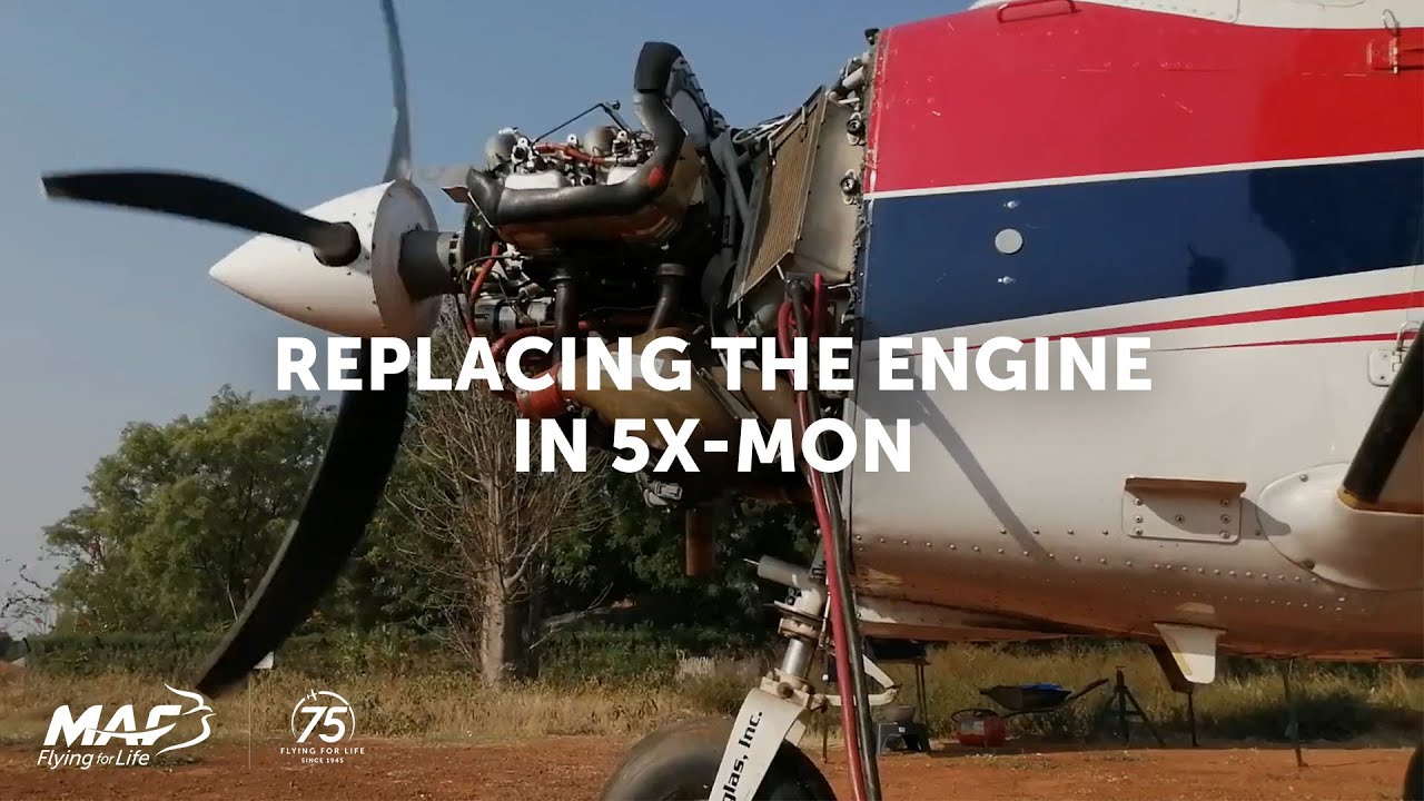 Replacing the engine in 5X-MON - YouTube