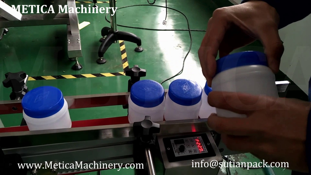 Auto Linear Capping Machine MTXG-300 - YouTube