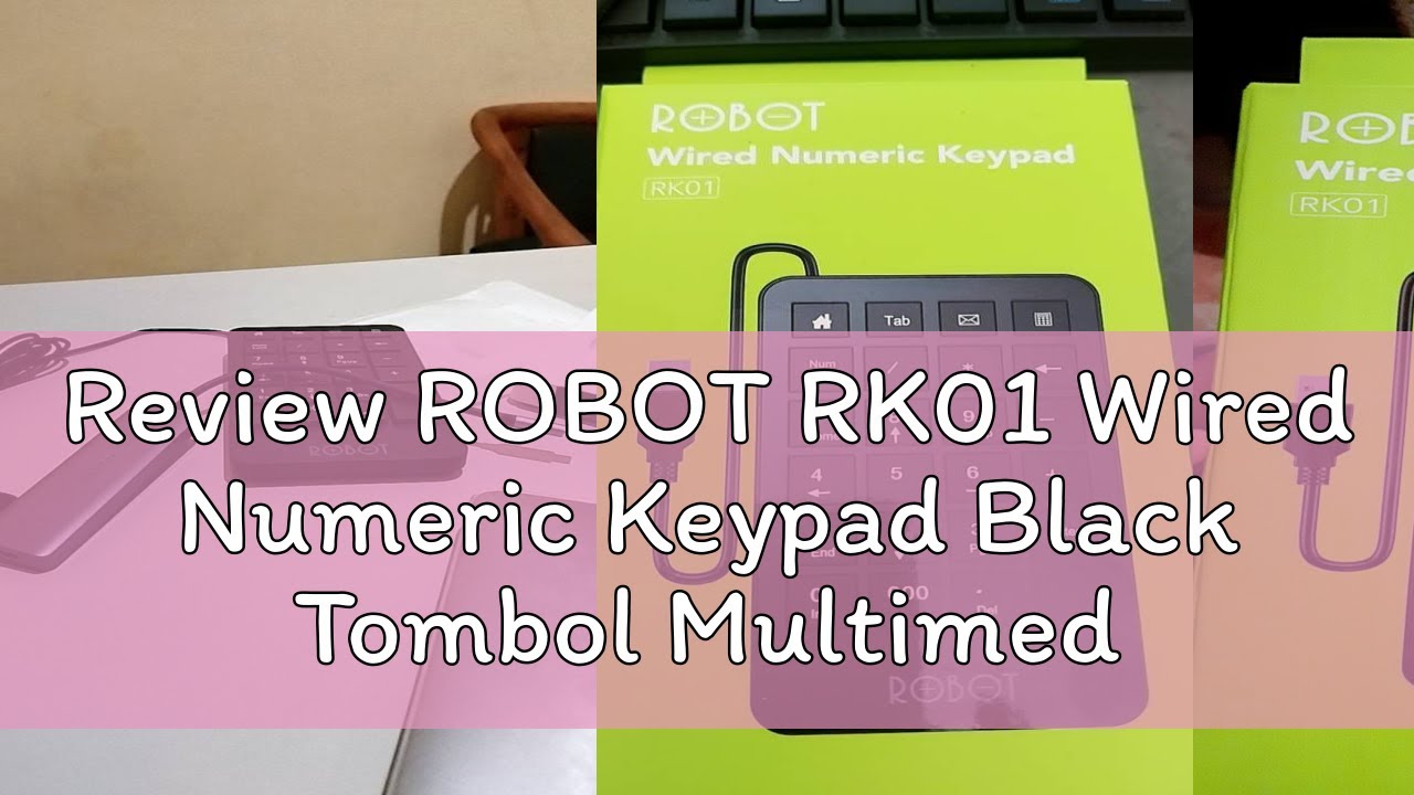 Review ROBOT RK01 Wired Numeric Keypad Black Tombol Multimedia ...