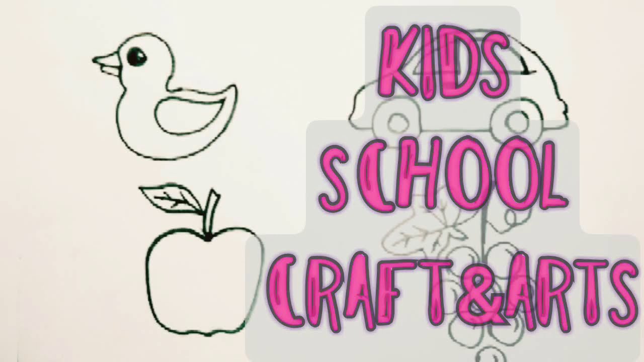 Simple and easy drawing for School kids | Arts | Crafts - YouTube