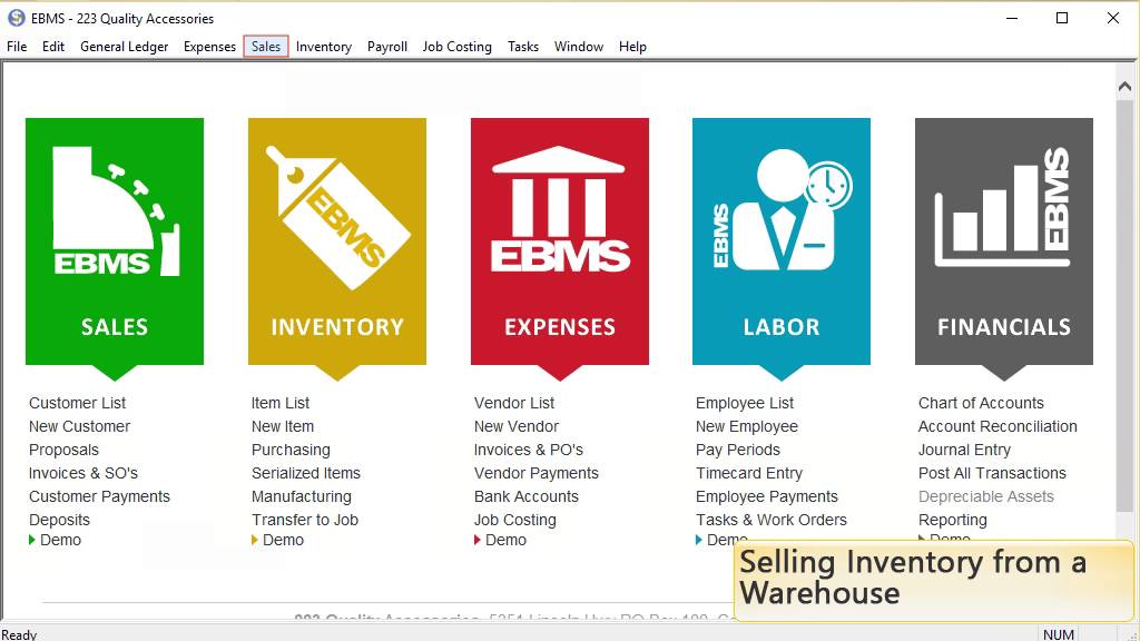 Multiple Locations Module of EBMS - YouTube