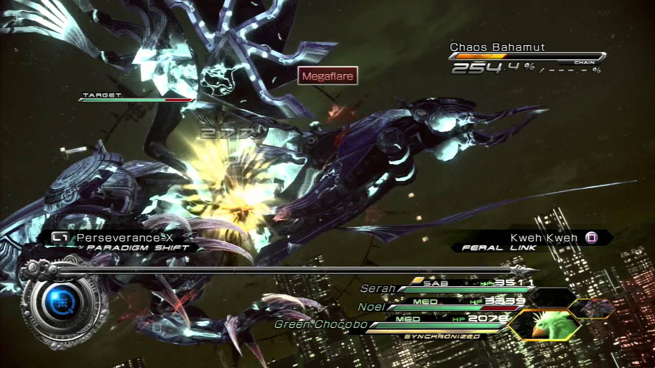 FF13-2 Chaos Bahamut Academia 500AF [Normal] - YouTube