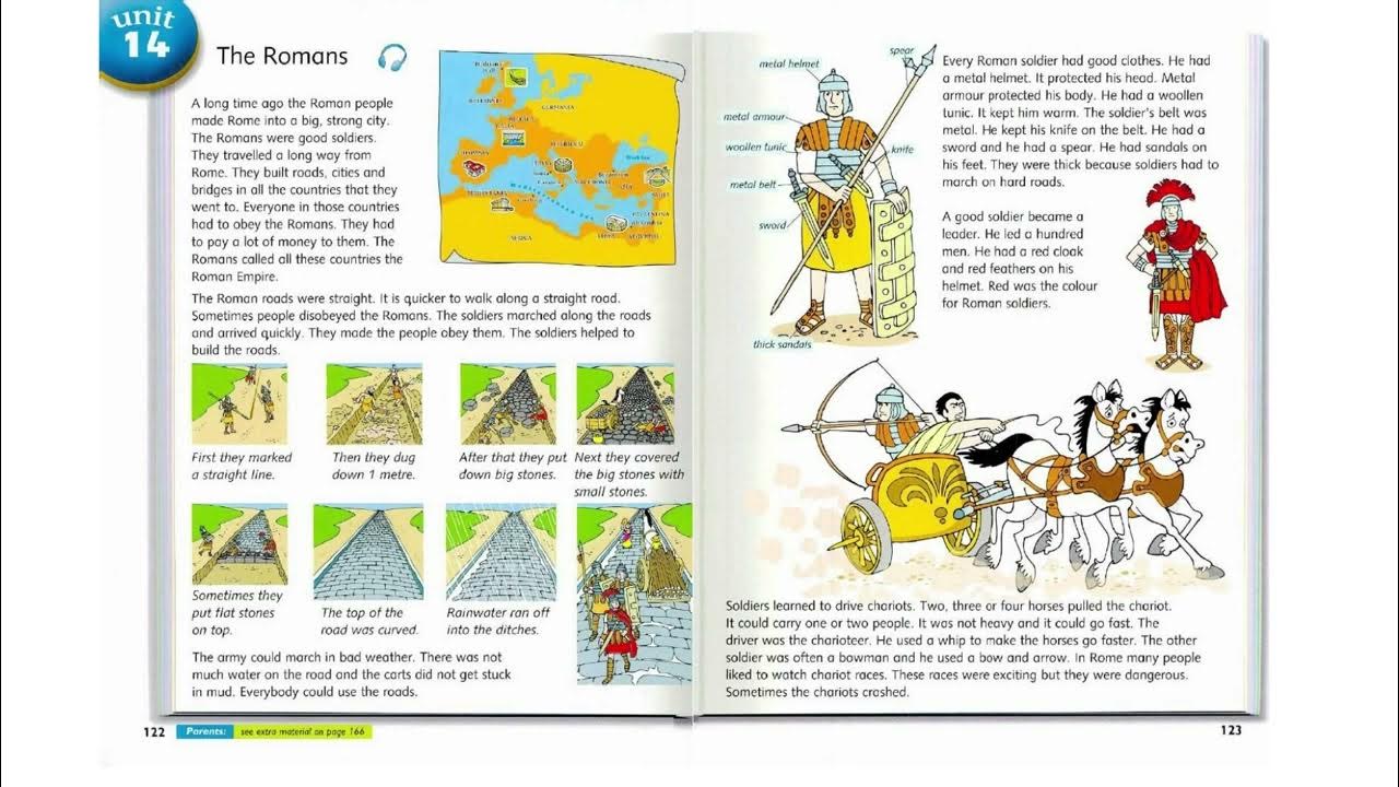 Unit 14 - The Romans - page 122,123,127,128 - Macmillan English ...