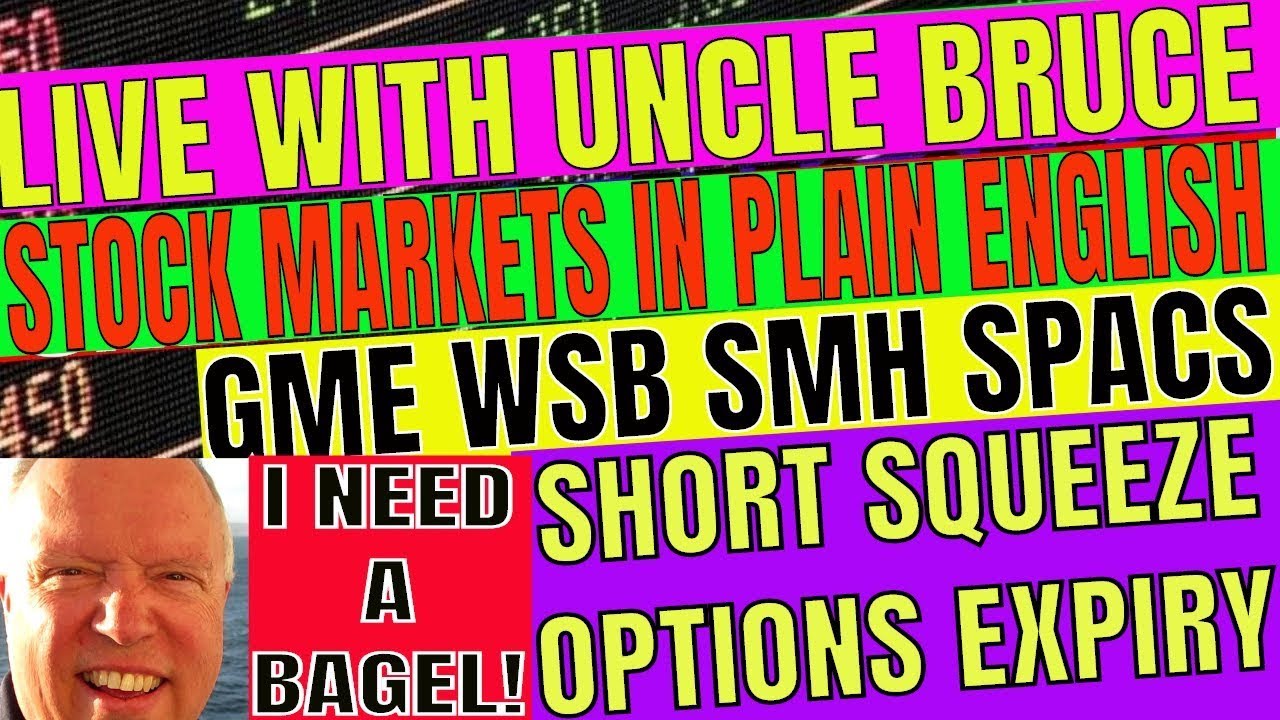 LIVE WITH UNCLE BRUCE Stock Markets News In Plain English GME NCL SPACS ...