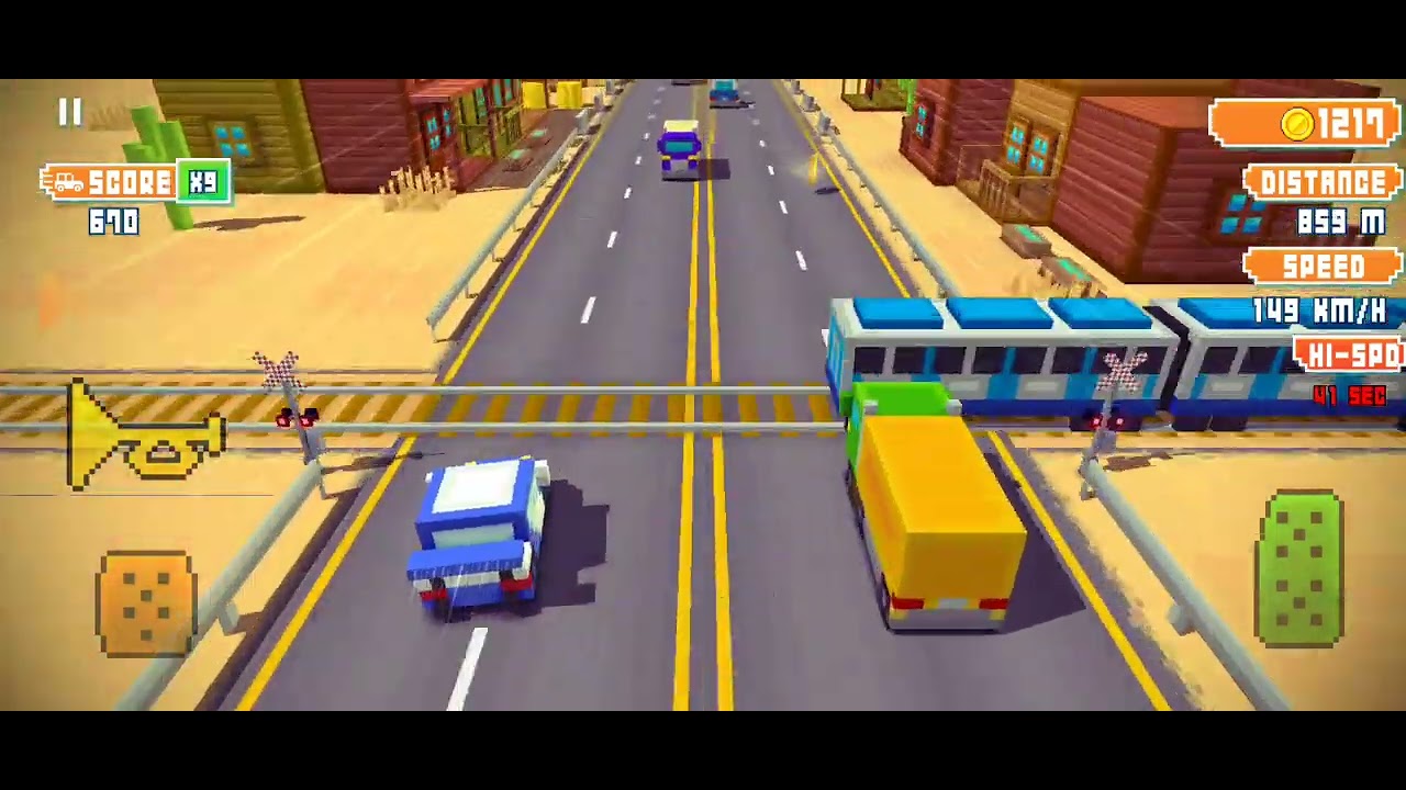 Play Blocky Highway Mobile Game - YouTube