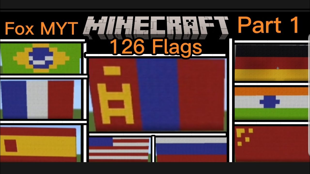 126 Flags In Minecraft | Part #1 - YouTube