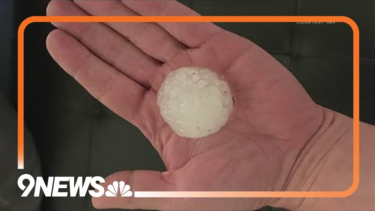 Heavy hail from severe storms hit northern metro area - YouTube