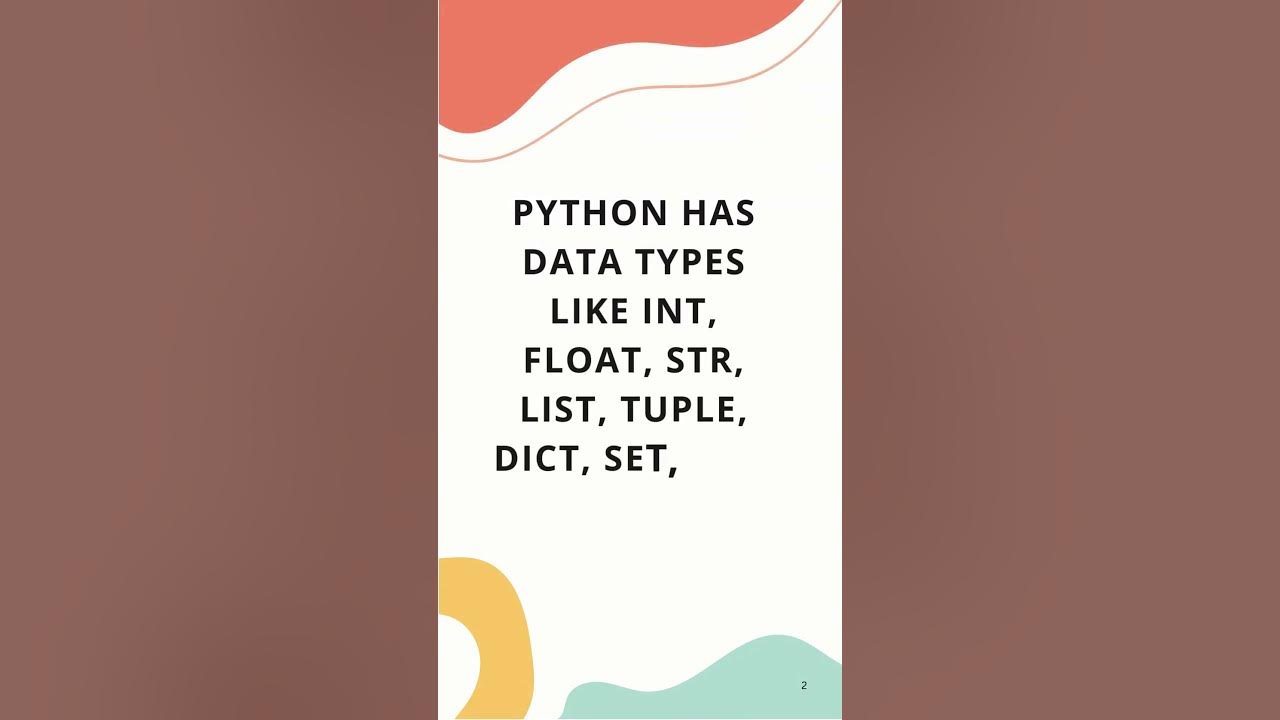 What are Python’s Built-in Data Types? | Quick Python Tip #shorts #coding #settheory - YouTube