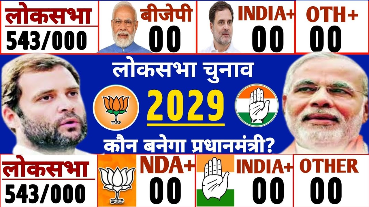 loksabha election 2029 | Who will won | Modi vs Rahul | Bjp | Inc | Nda | India | Pda | Bsp | Sp ...