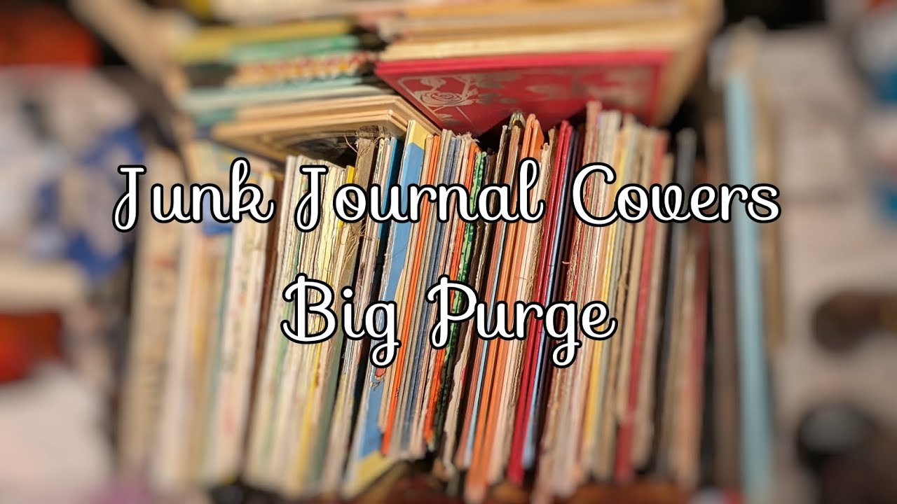 Book cover Purge for junk journals. Lots of options #junkjournal - YouTube
