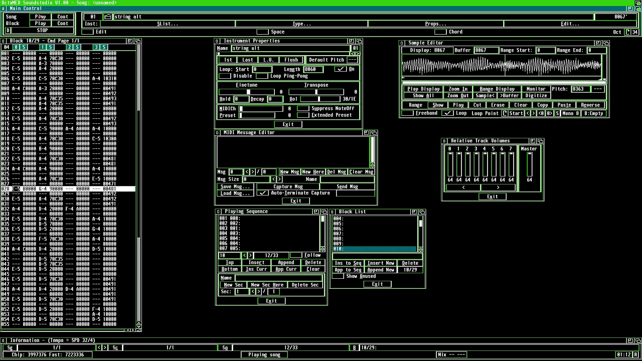 Tracker el 8 bit (played in octamed) - YouTube