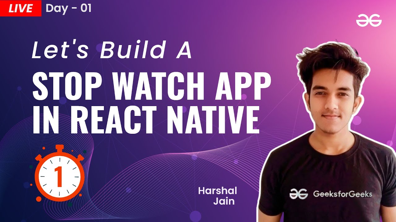 Let's Build a Stop watch App in React Native ( Day1 ) | React Native Projects - YouTube