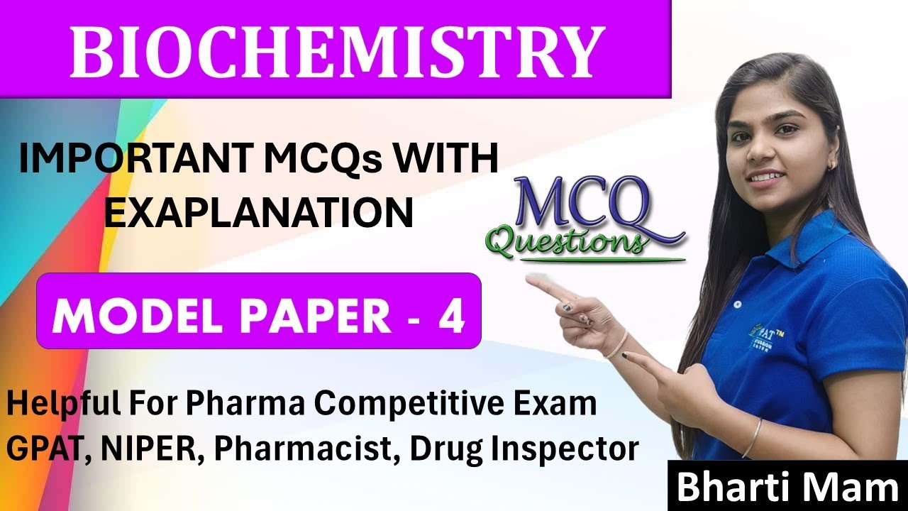 BIOCHEMISTRY | MODEL PAPER - 4 | Biochemistry MCQs #biochemistry | # ...
