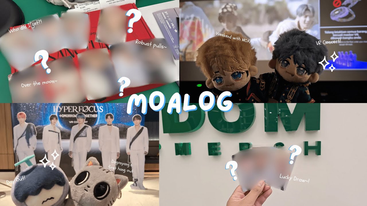 MOALOG || WEEKEND WITH MOA 💚💙🤍 | TXT LUCKY DRAW EVENT🎫 | TXT HYPERFOCUS VR CONCERT REVIEW 🥽🎥 ...