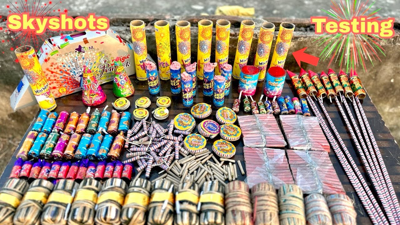 Sky Shots And Other Unique Crackers Testing - दिवाली Fireworks टेस्टिंग ...