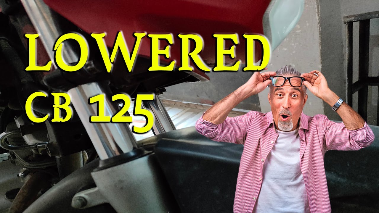 how to lowered front shock CB 125 - YouTube